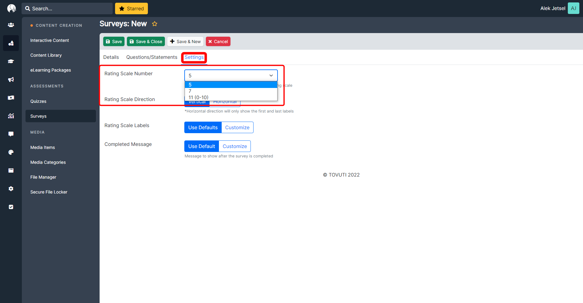 Create a Survey Summary Report – Tovuti Help Center