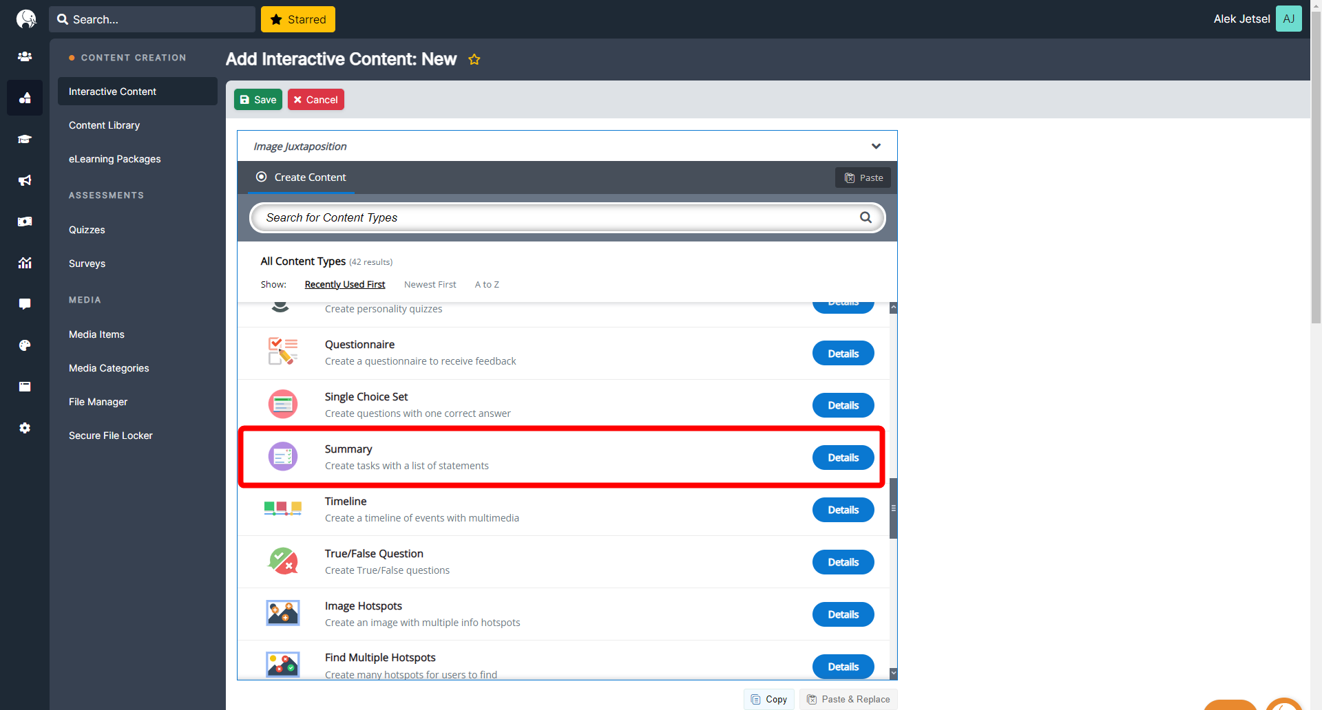 Create A Summary Task Tovuti Help Center