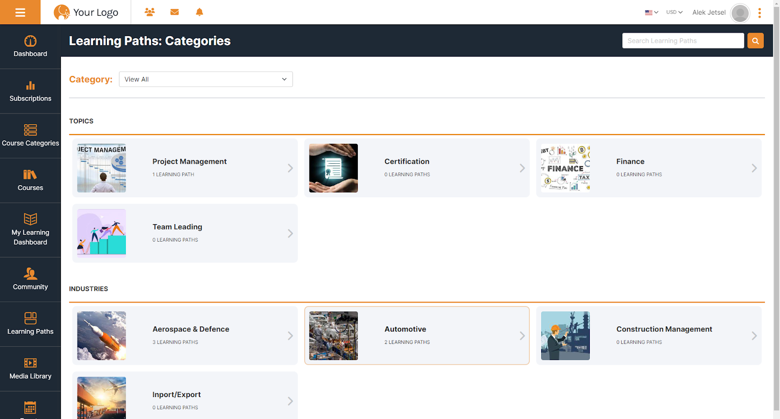 All About Learning Paths – Tovuti Help Center