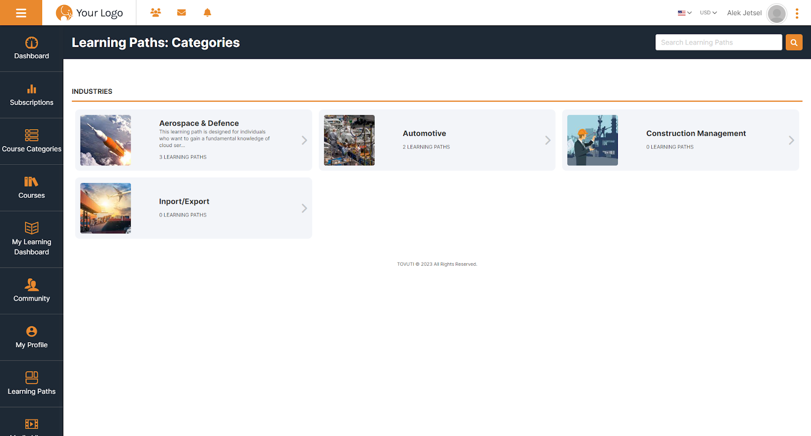 All About Learning Paths – Tovuti Help Center