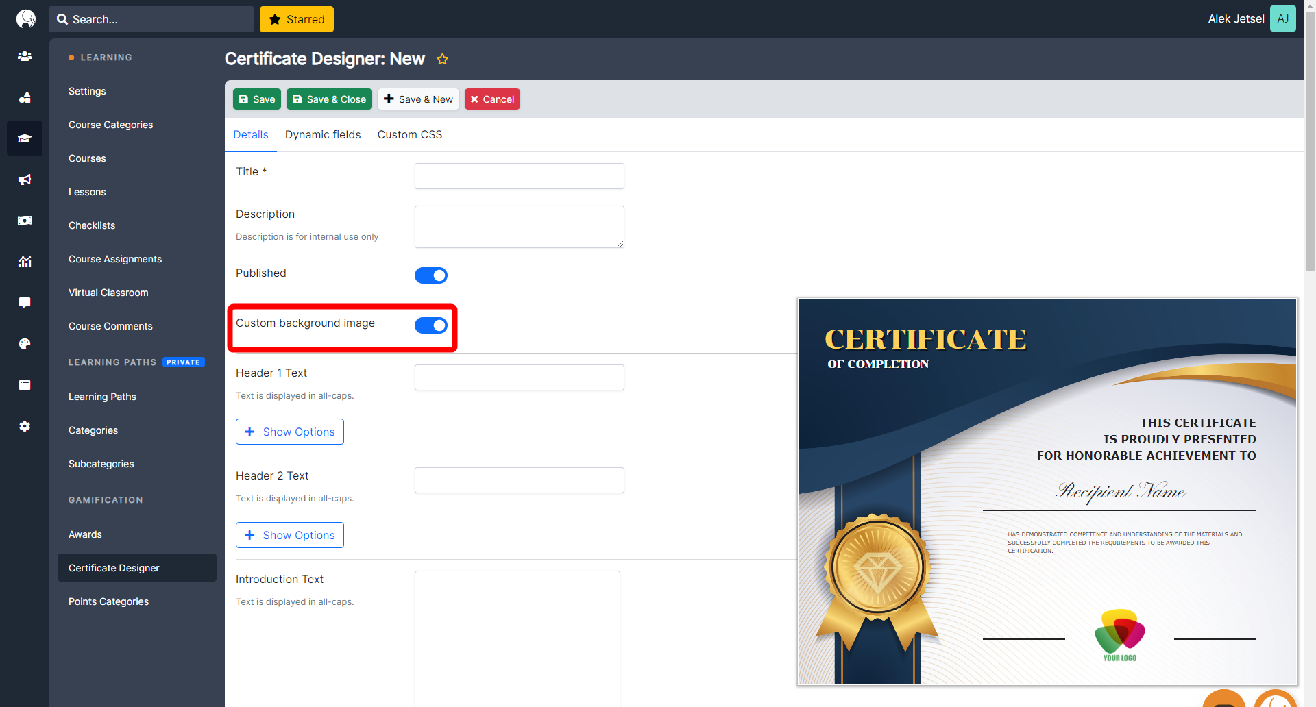 Create A Certificate Of Completion Design Wizard Certificate Of